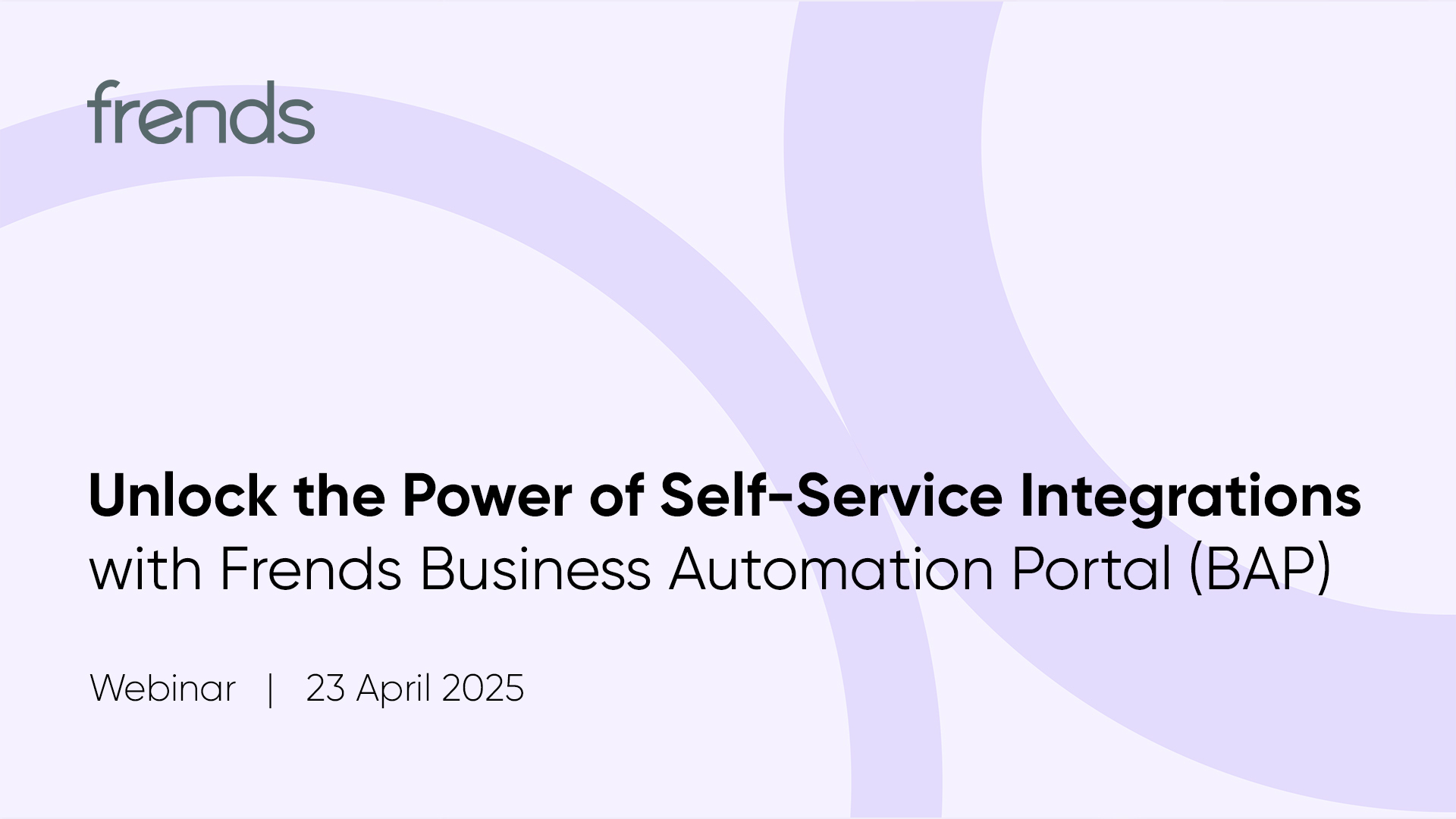 Frends iPaaS - Business Automation Portal webinar
